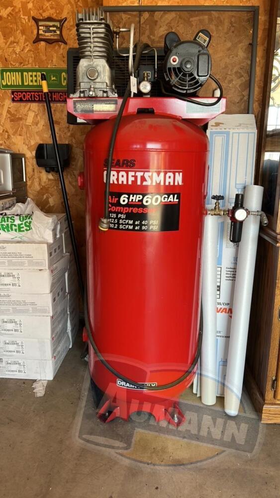 Craftsman 6HP 60GAL Air compressor Aumann Auctions Inc